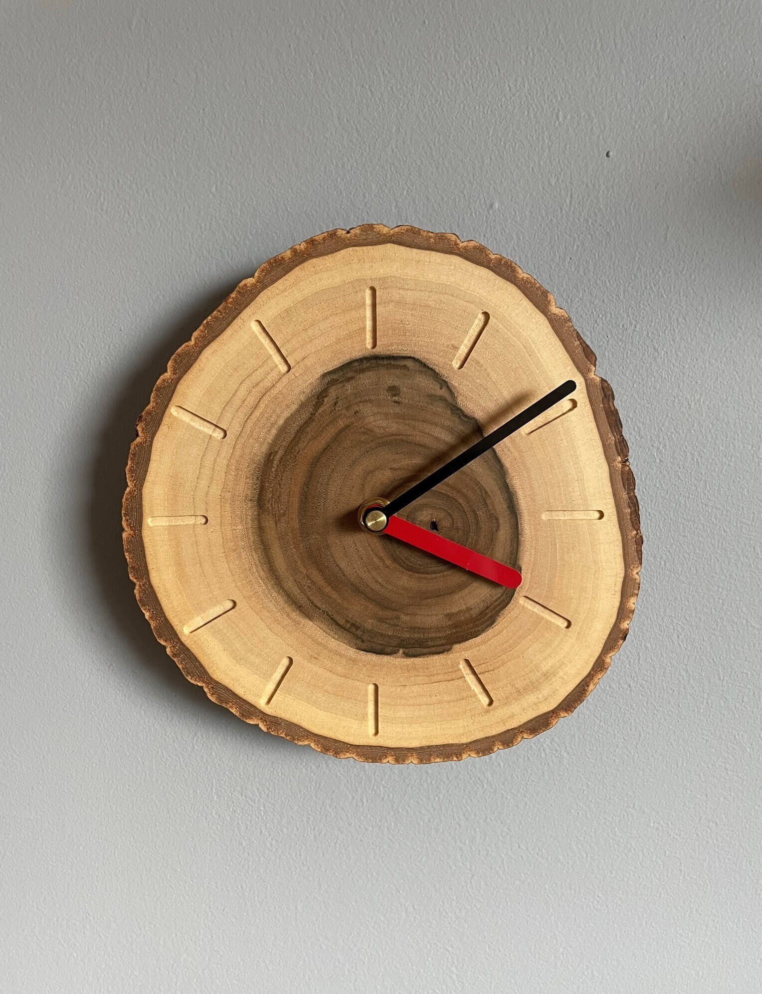 Walnut Wood Clock - Etsy