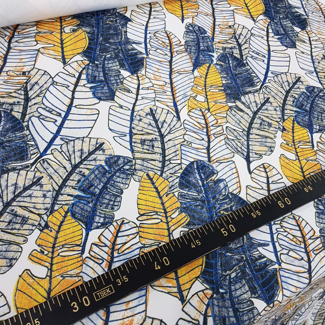 Leaf Fabric Leaf Pattern Upholstery Fabric Forrest Fabric - Etsy