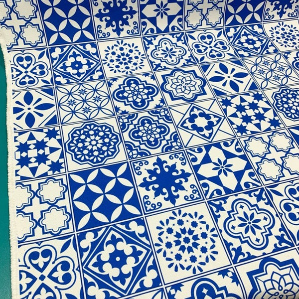 Tile Fabric - Etsy
