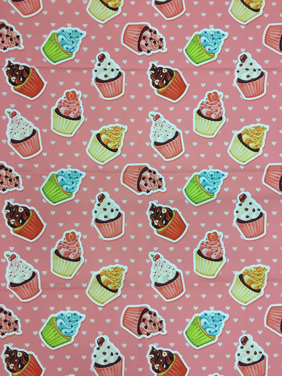 Ice Cream Fabric, Ice Cream Pattern, Pink Fabric, Fabric for Upholstery ...