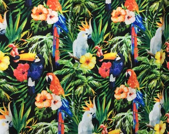 Islamic Fabric Parrot Damask by Muhlenkott Islamic Parrot - Etsy