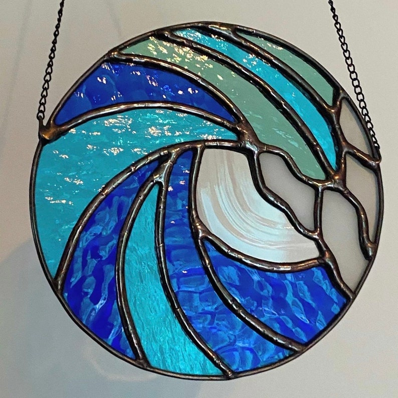 Stained Glass Wave Pattern - Digitial Download - Etsy