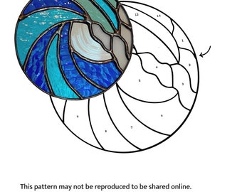 Stained Glass Wave Pattern - Etsy