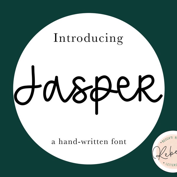 Casual Script - Etsy