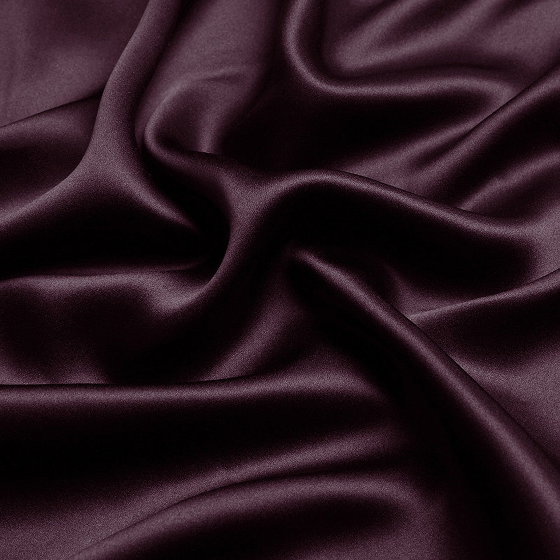 Pure Color Silk Front Red Fabric Stretch Silk Satin Designer - Etsy