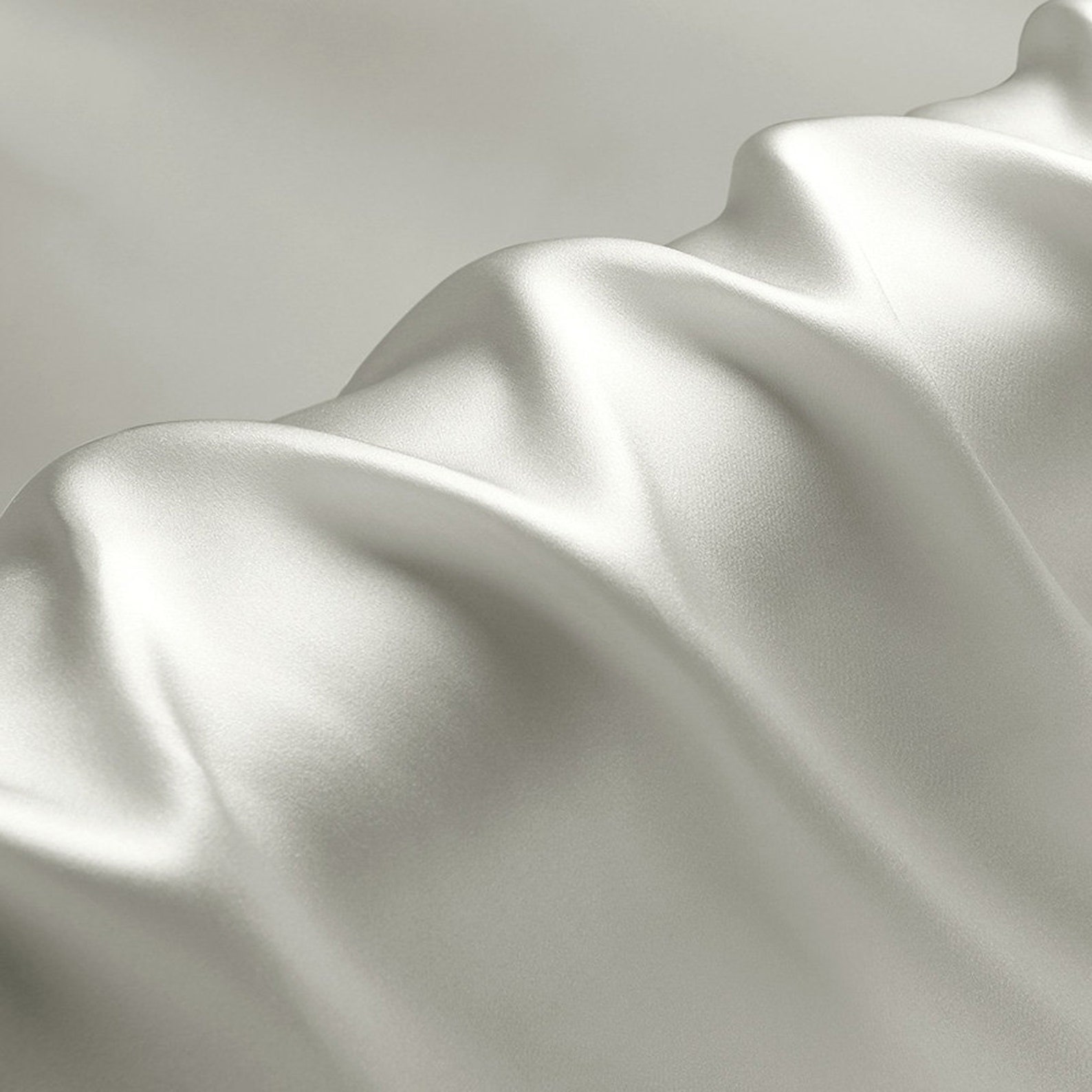 Pure Color Silk Light White Charmeuse Fabric-100% Pure Cotton - Etsy