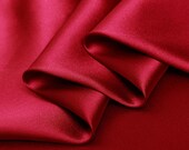 Silk Solid Color Deep Red Charmeuse Fabric-100% Pure Cotton - Etsy