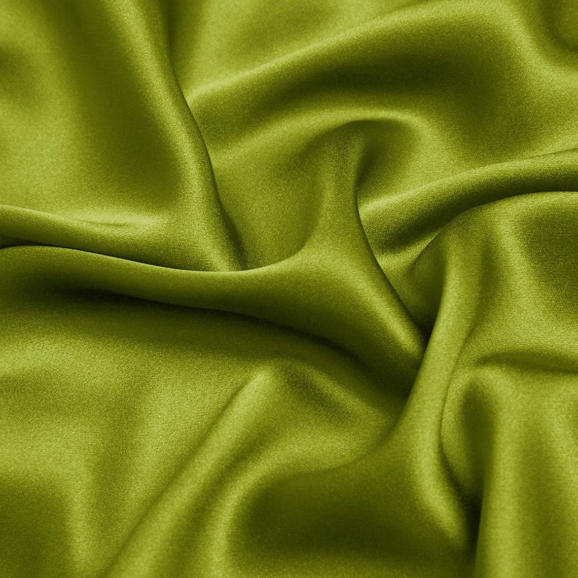 Pure Silk Dark Grass Green Fabric Stretch Silk Satin Designer - Etsy