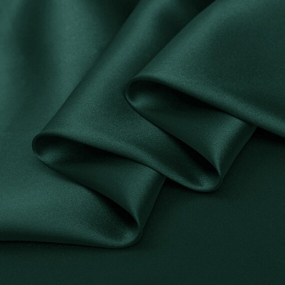 Pure Color Silk is Very Dark Cyan Charmeuse Fabric-100% Pure | Etsy