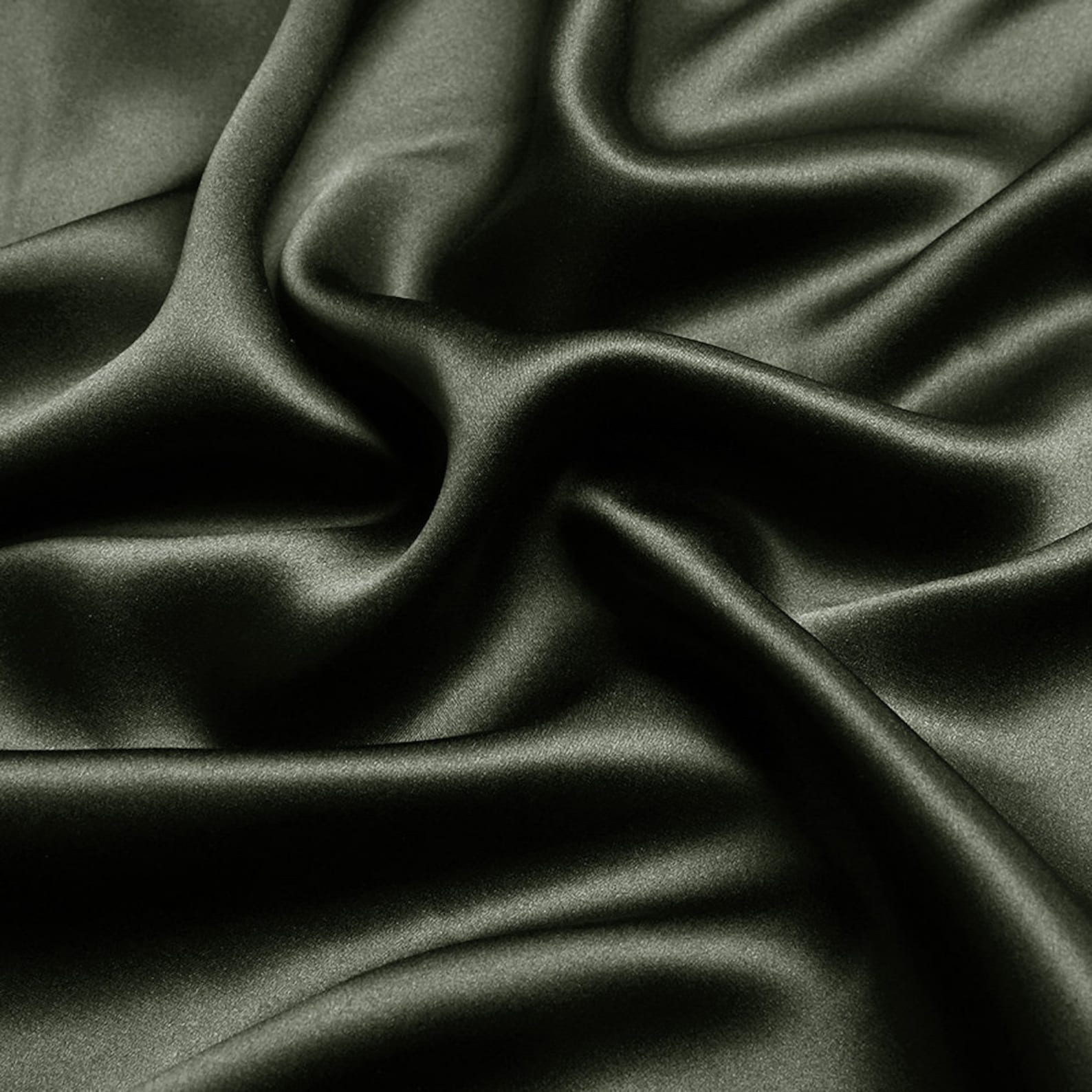 Solid Color Silk Army Green Fabric Stretch Silk Satin Designer - Etsy
