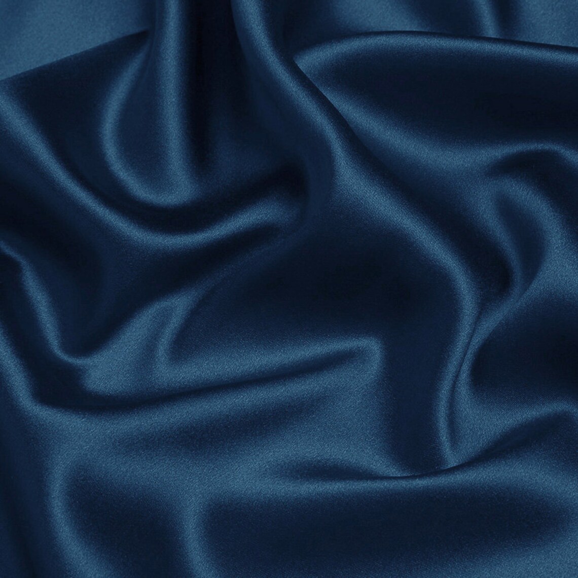 Tejido de seda de color puro Stretch Silk Satin Designer Fabric cut to ...