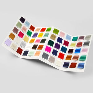 90 Sample Color Cards of Solid Color Fabrics - Etsy