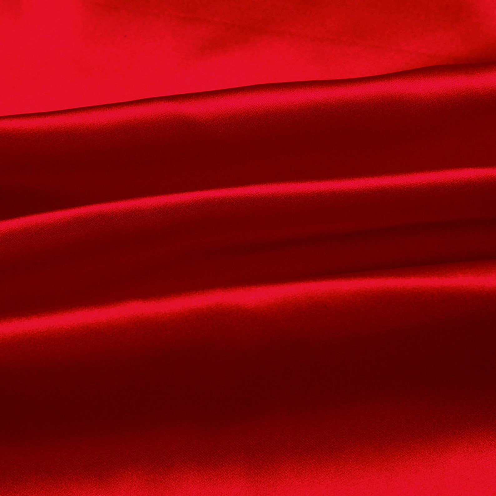 Pure Color Silk Big Red Charmeuse Fabric-100% Pure Cotton Solid Fabric ...