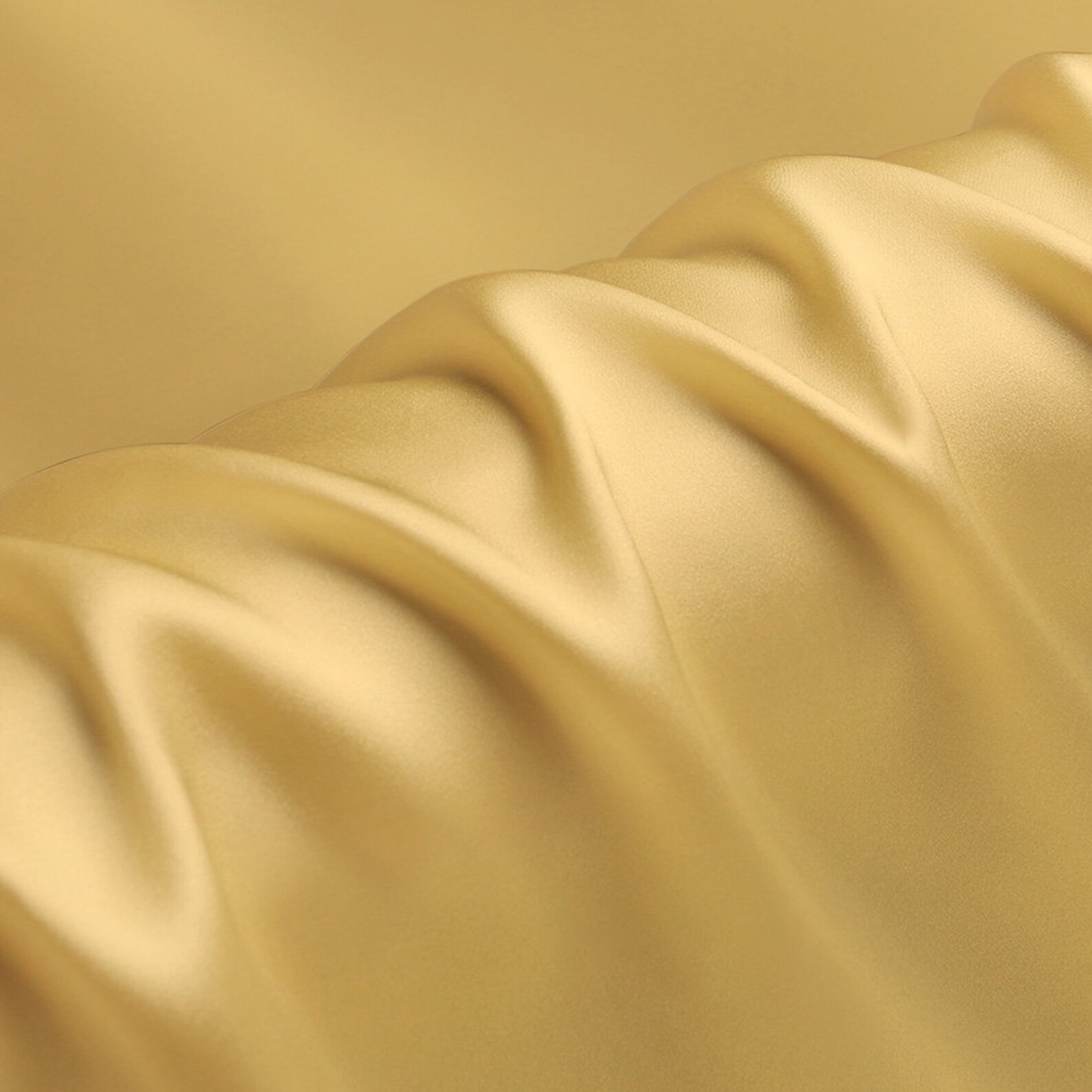 Pure Color Silk Golden Yellow Charmeuse Fabric-100% Pure Cotton Solid ...