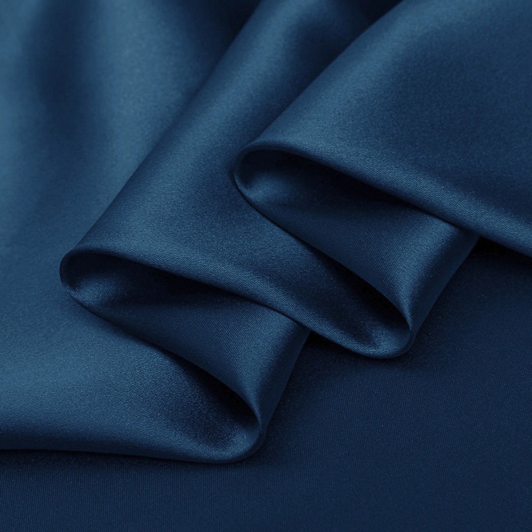 Pure Color Silk Fabric Stretch Silk Satin Designer Fabric by the Yard ...