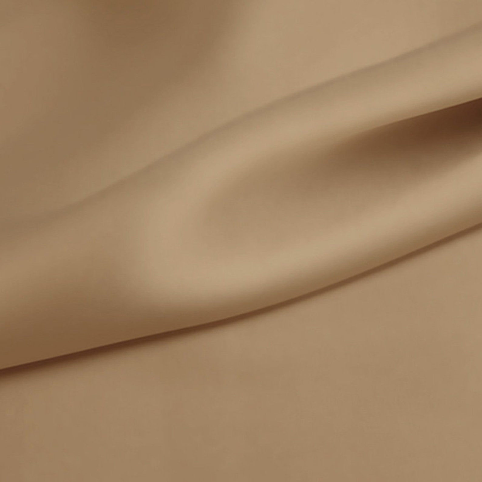 Pure Color Silk Light Gold Fabric Stretch Silk Satin Designer Fabric by ...