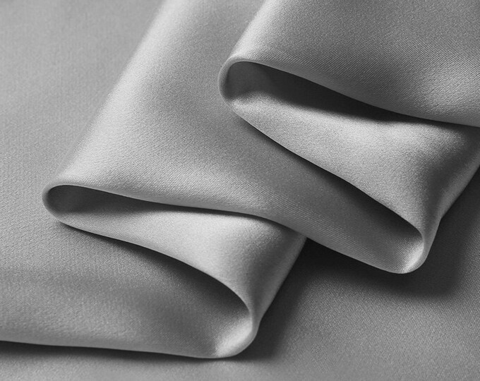 Pure Color Silk is Very Dark Cyan Charmeuse Fabric-100% Pure - Etsy