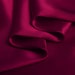 Pure Color Silk Deep Rose Red Fabric Stretch Silk Satin Designer Fabric ...