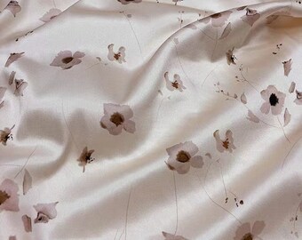 Pure Color Silk Light Flesh Color Fabric Stretch Silk Satin - Etsy