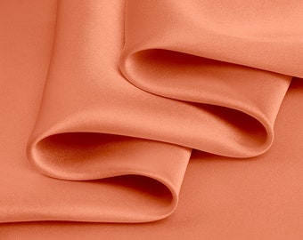 Pure Color Silk Light Flesh Color Fabric Stretch Silk Satin - Etsy