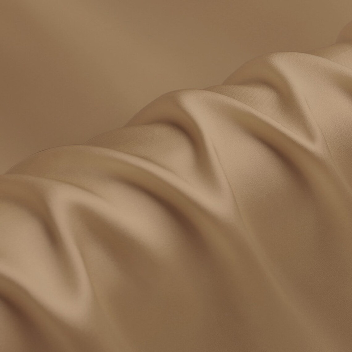 Pure Color Silk Light Gold Fabric Stretch Silk Satin Designer Fabric by ...