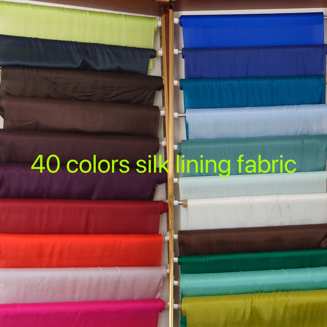 40 Colors 100% Silk Lining Fabric, Diandianfang Fabric - Etsy