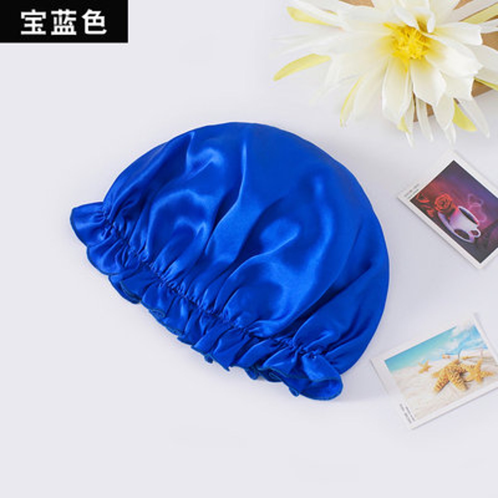 100% Mulberry Silk Hair Nightcap Satin Elastic Band Nightcap - Etsy