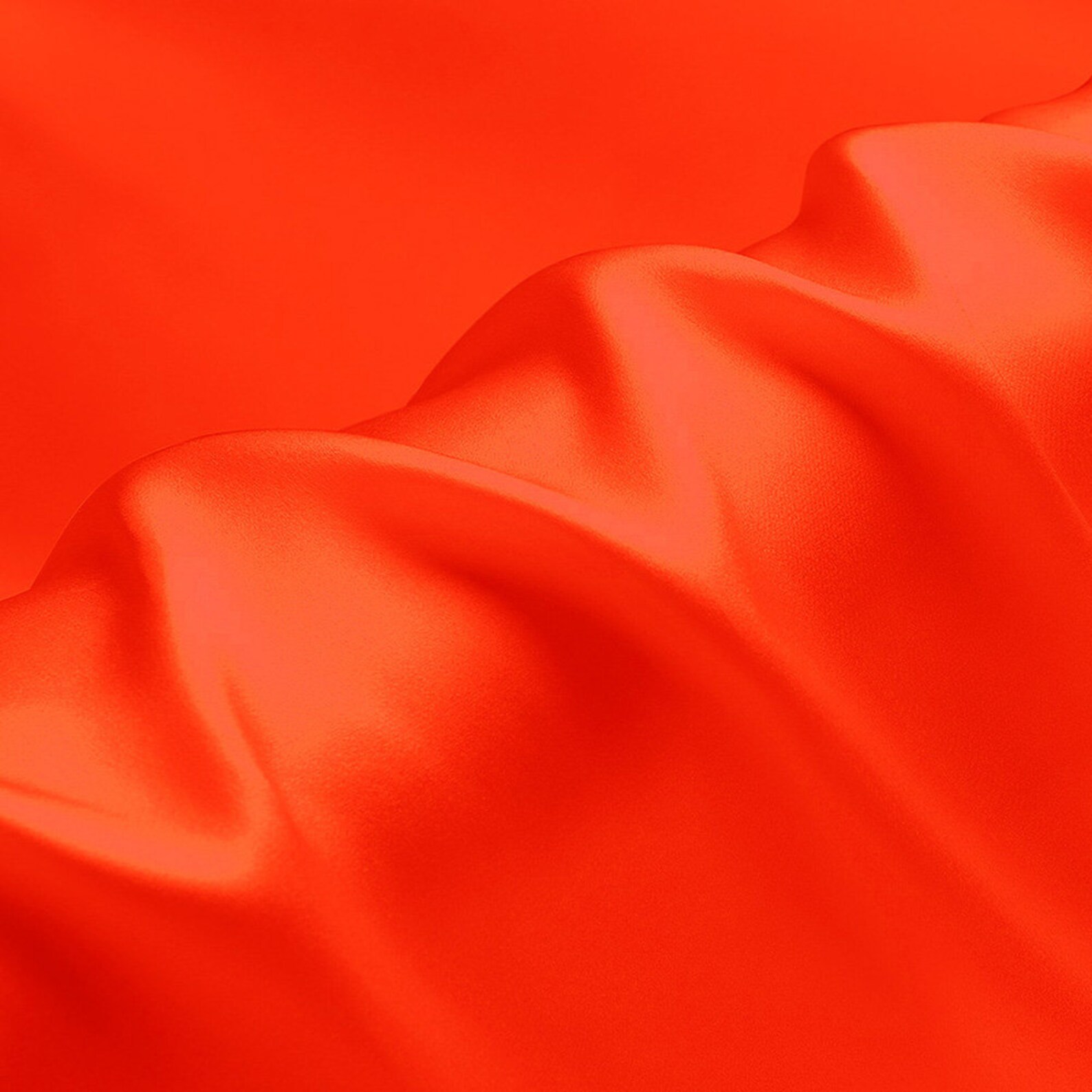 Pure Color Silk Orange Red Fabric Stretch Silk Satin Designer - Etsy UK