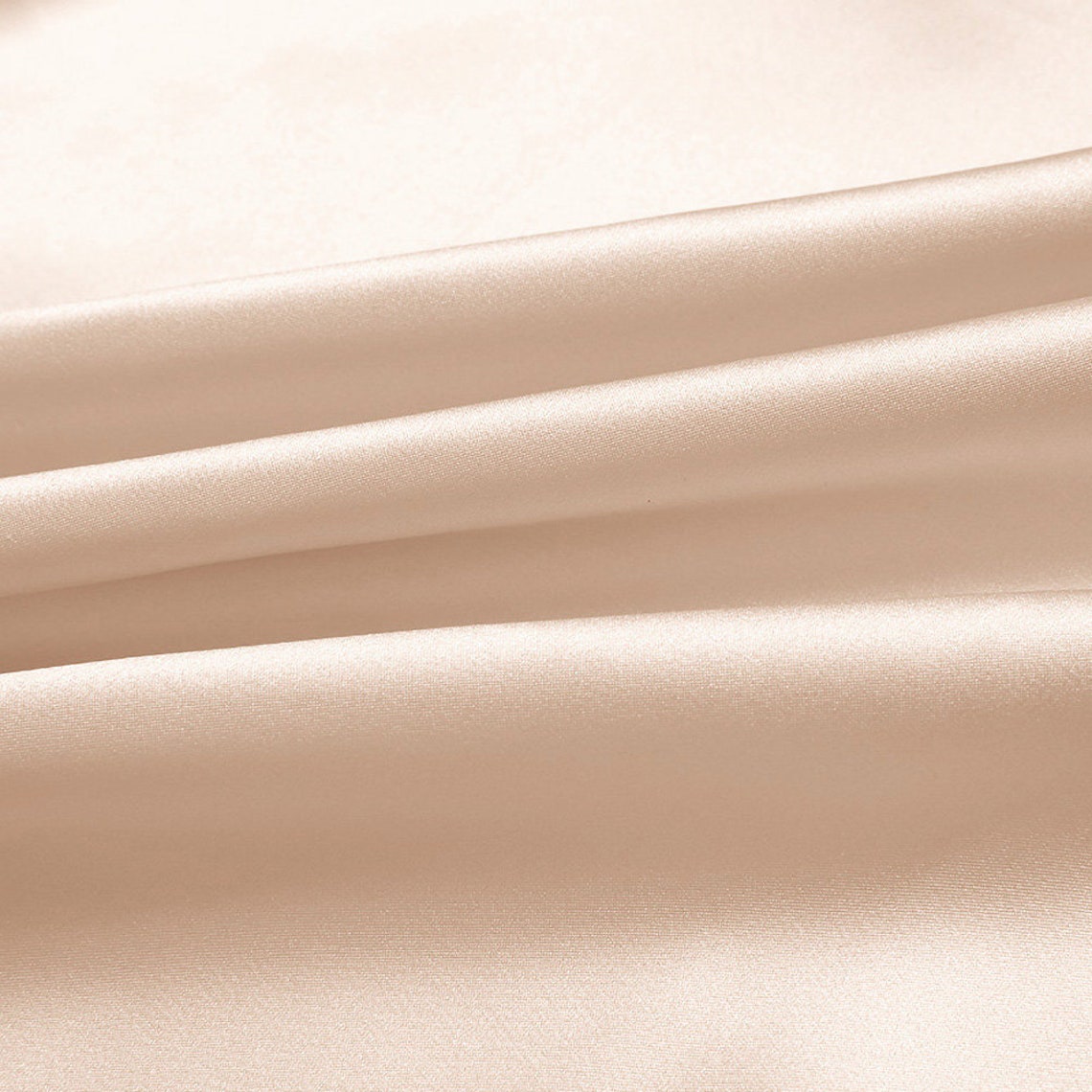 Pure Color Silk Light Flesh Color Fabric Stretch Silk Satin - Etsy