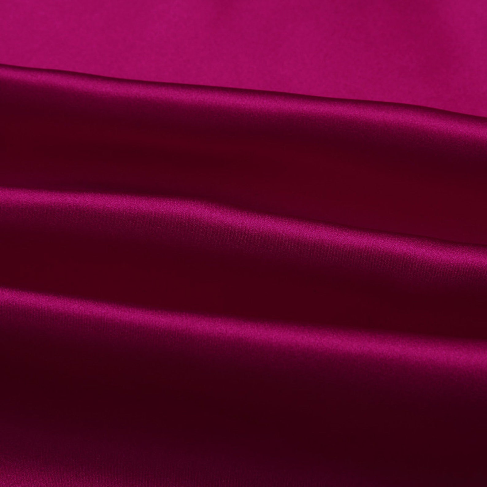Pure Color Silk Deep Rose Red Fabric Stretch Silk Satin Designer Fabric ...