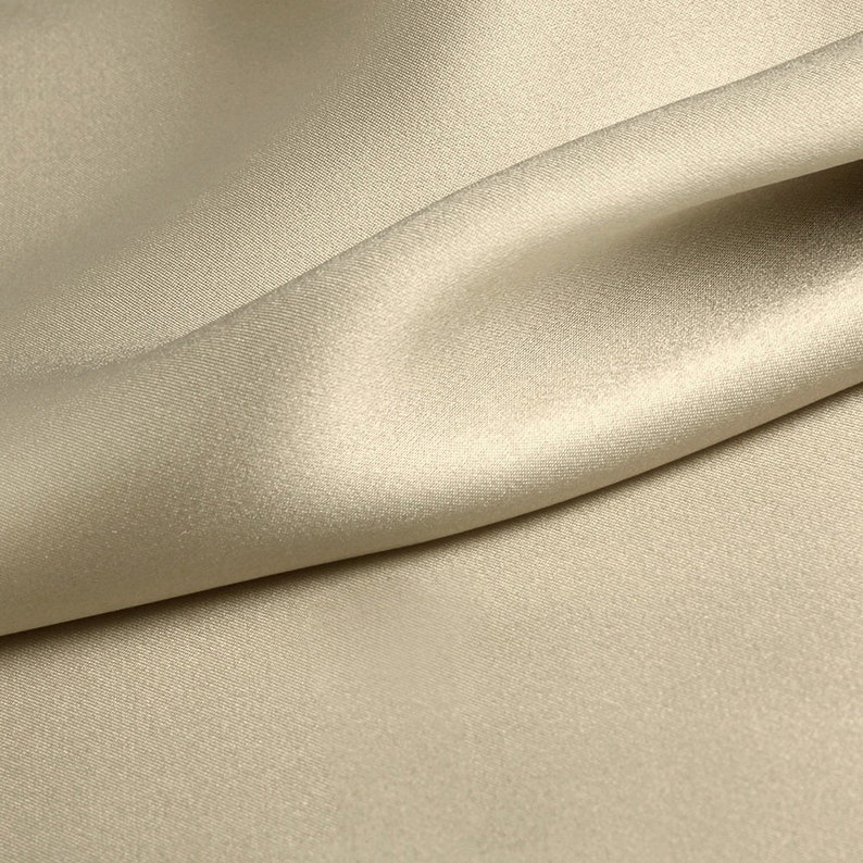 Pure Color Silk Light Camel Charmeuse Fabric-100% Pure Cotton Solid ...