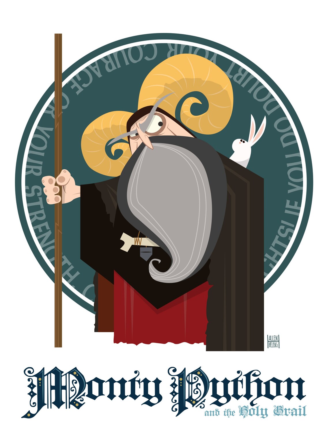 Monty Python and the Holy Grail Tim the Enchanter Print - Etsy