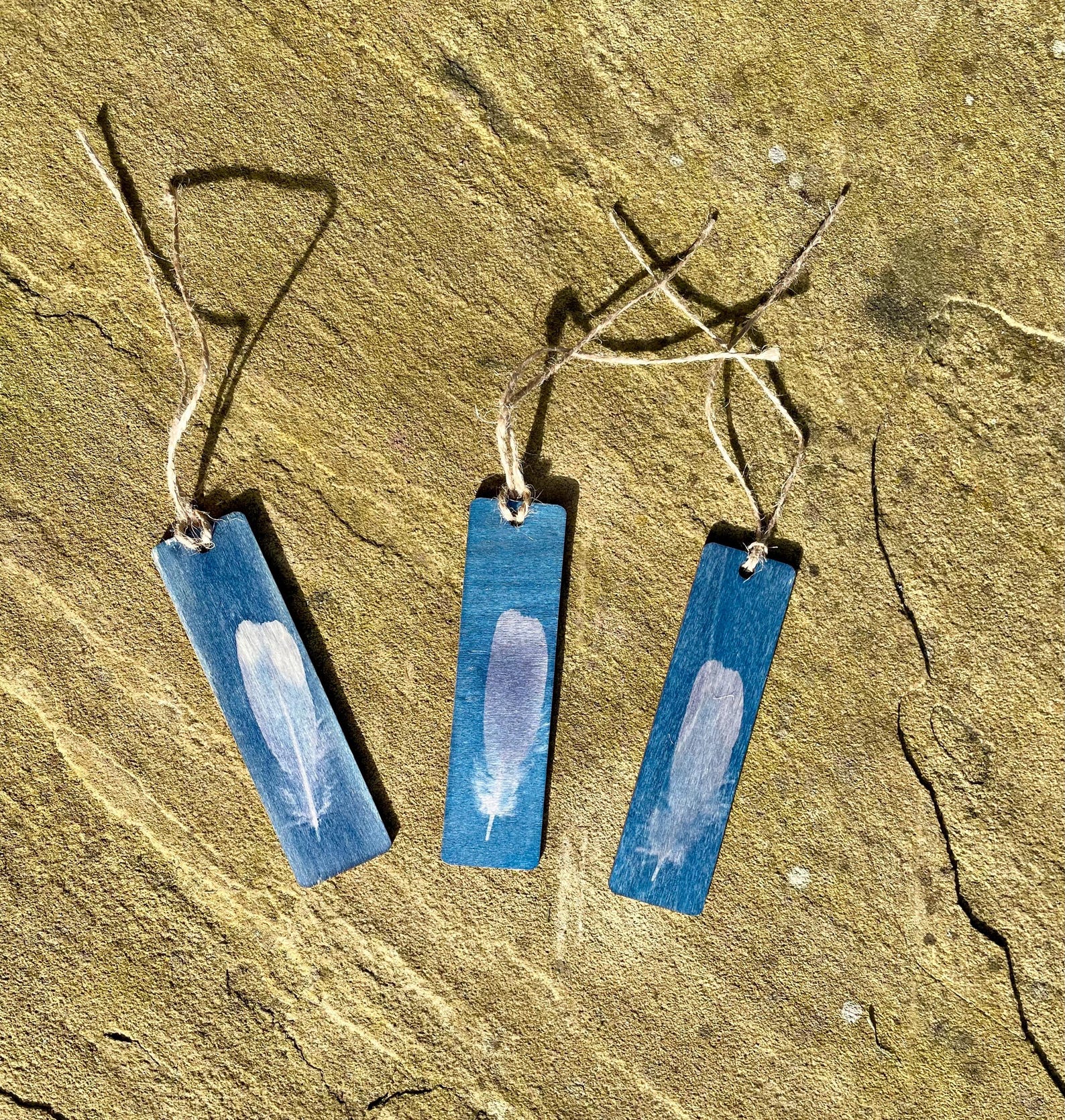Original Cyanotype Wooden Bookmarks - Etsy