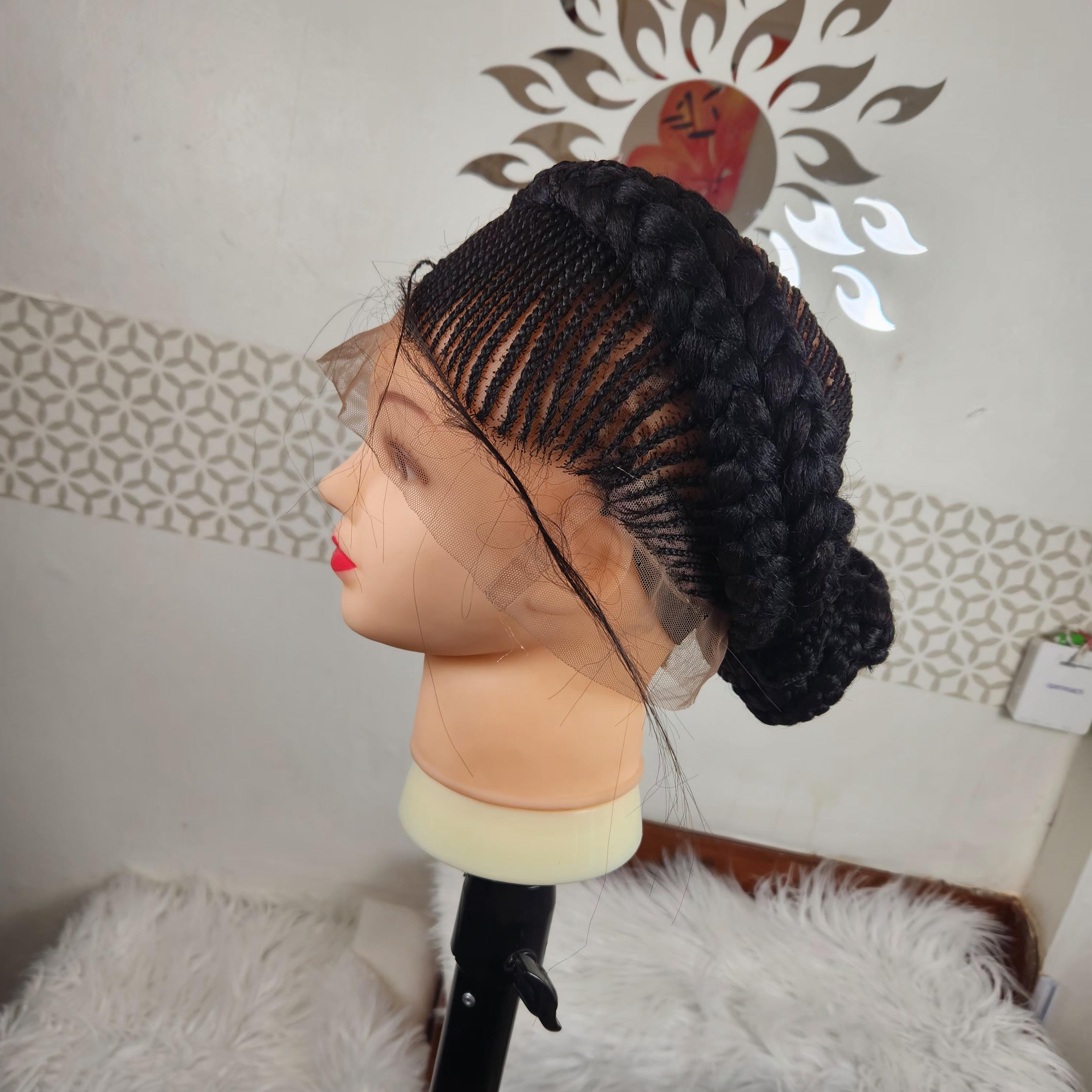 Natalieclassic All Back, Cornrow Wig, Braids, Braid Wig, Black Cornrow ...