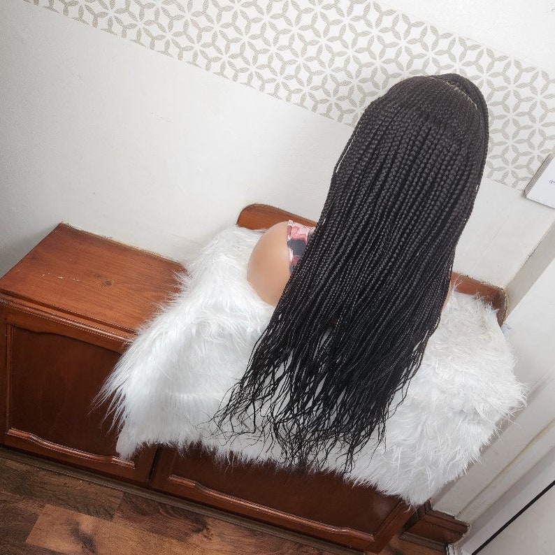 Emily Cornrow and Box Braid Wig on Fulllace for Women, Braided Wig ...