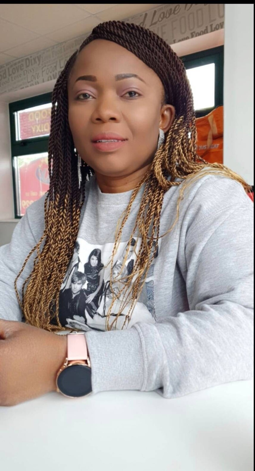 Hannah Two Toned Wig With Short Cornrow at the Front, Medium Sized ...