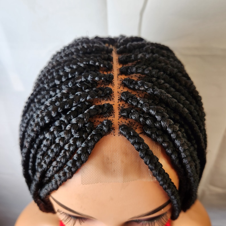 Daisy Box Braid for Black Women. Braided Wig, Handmade Wig, Twisted Wig ...