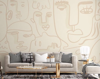 Face Wall Mural | Etsy