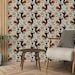 Boho Leopard Wallpaper - Boho Wall Mural for Living Room - Beige Wall ...
