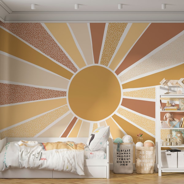 Sun Wall Mural - Etsy