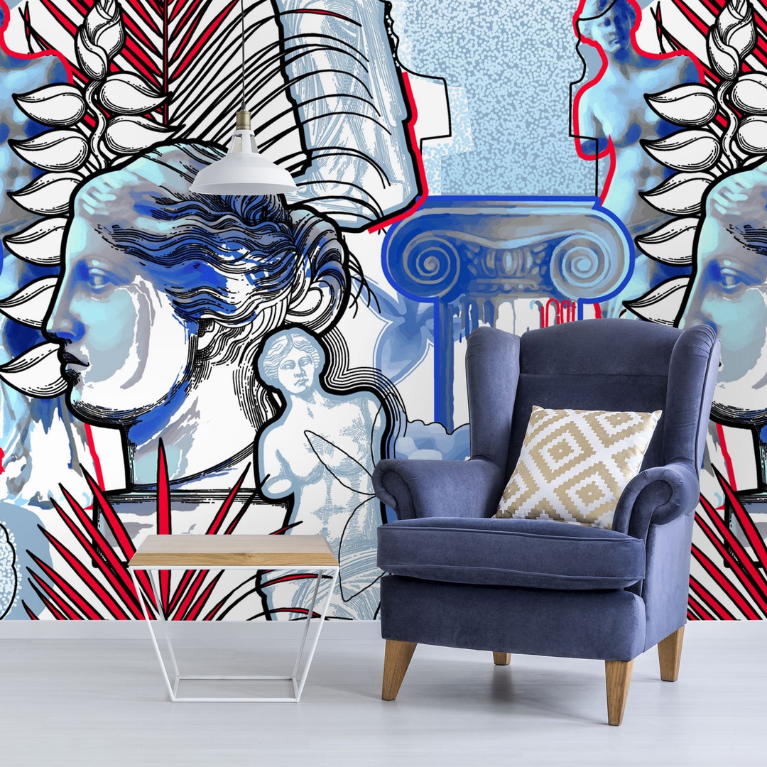 Venus Statue Wallpaper: Renaissance Peel and Stick Wall Mural - Etsy