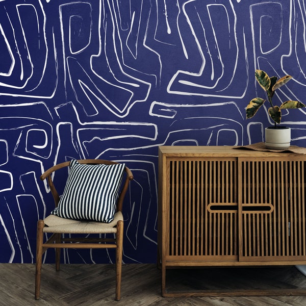 Navy Blue Wallpaper - Etsy