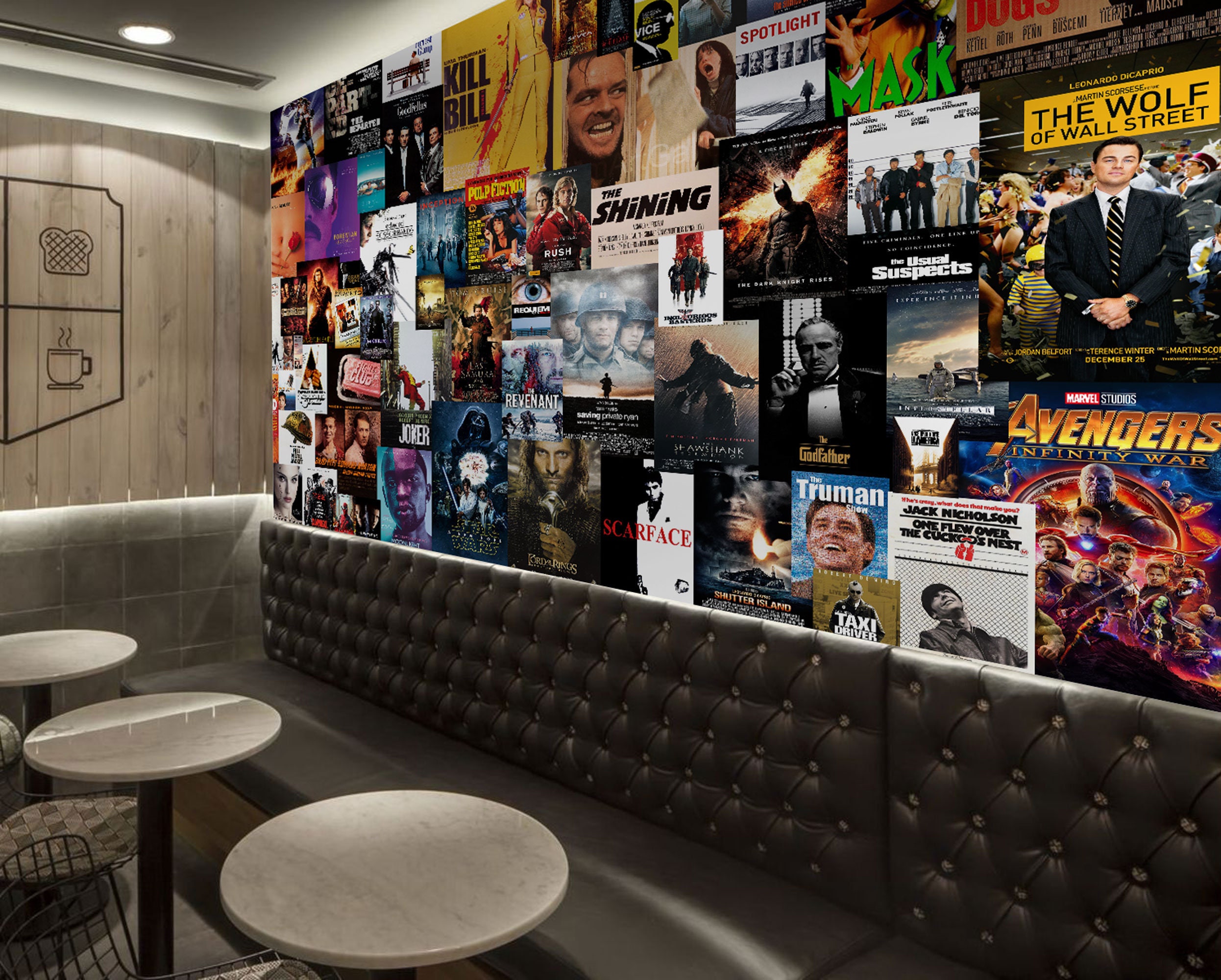 Movie Poster Collage Wallpaper - Peel and Stick Wall Mural - Etsy Canada