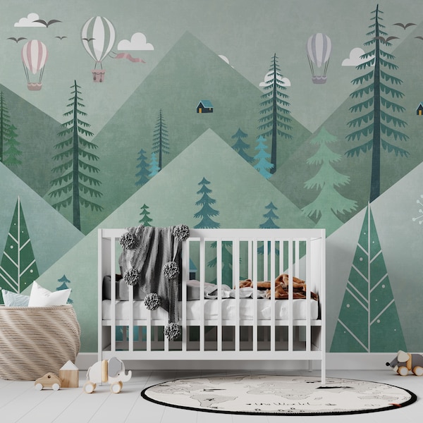 Neutral Nursery Wallpaper - Etsy