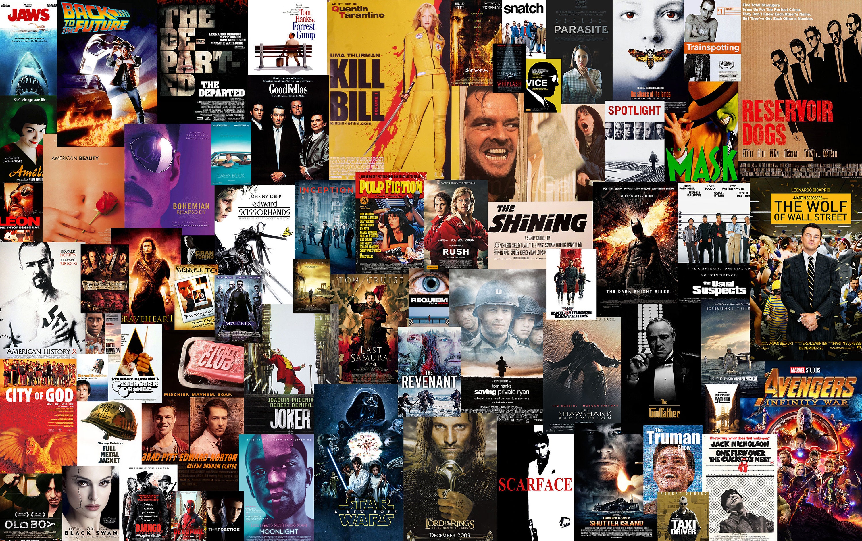 Movie Poster Collage Wallpaper - Peel and Stick Wall Mural - Etsy