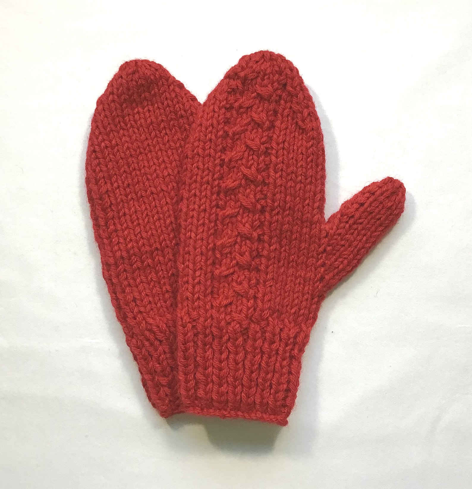 Womens wool blend red mittens Womens knitted red mittens | Etsy