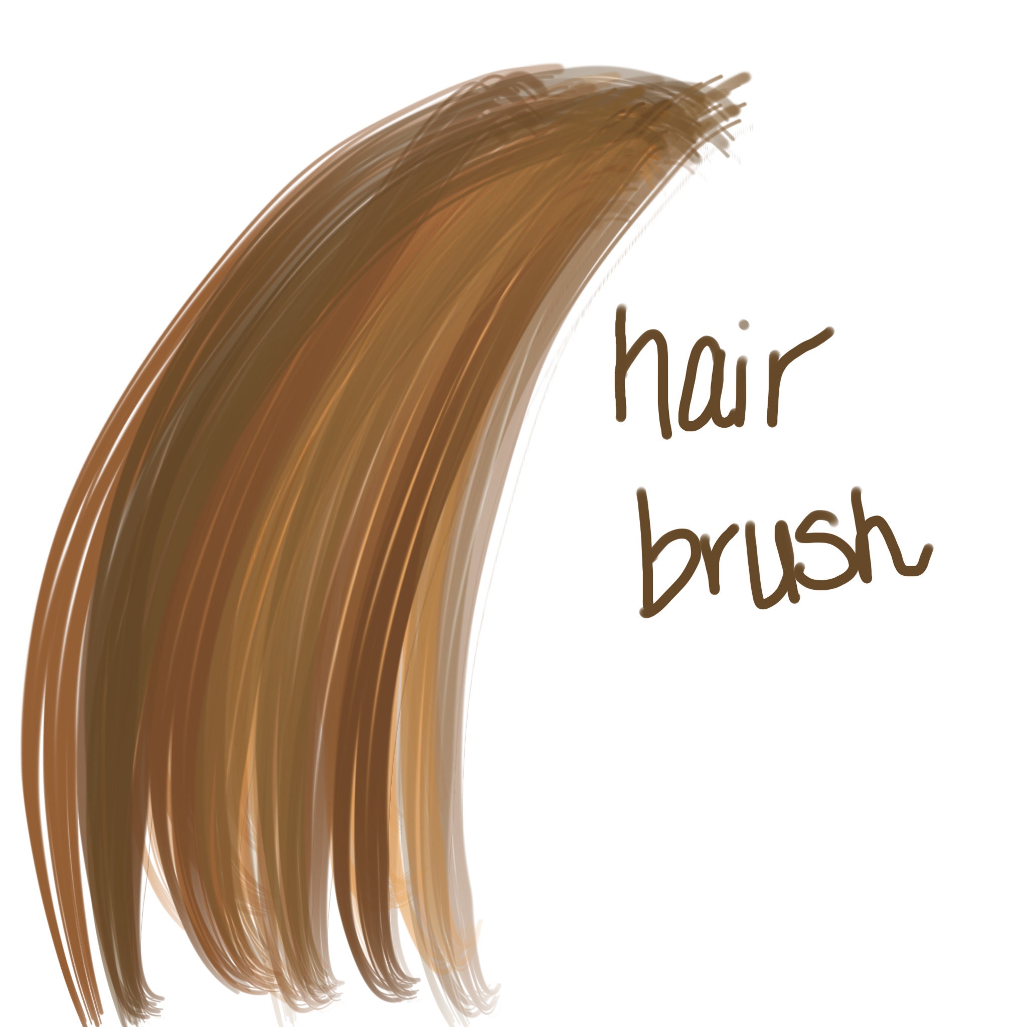 Procreate Hair Texture Brush - Etsy