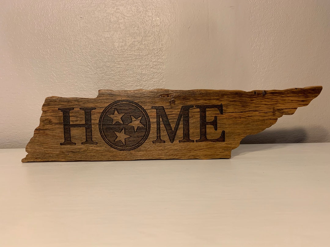 Reclaimed Wood TN home sign Rustic Tennessee Decor - Etsy.de
