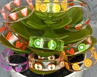 Resin Fruit Ring - Etsy