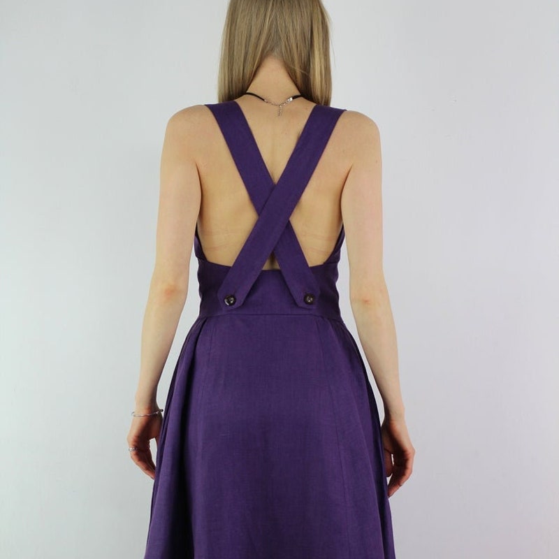 Cross Back Dress - Etsy UK